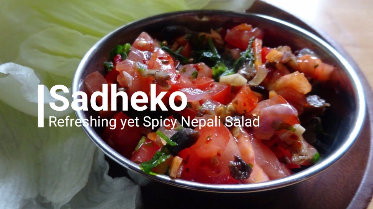 Sadheko ¦ Refreshing yet Spicy Nepali Salad - YouTube
