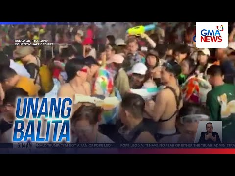 Libo-libo, kabilang ang ilang Pinoy, nakisayan sa Songkran Festival | Unang Balita