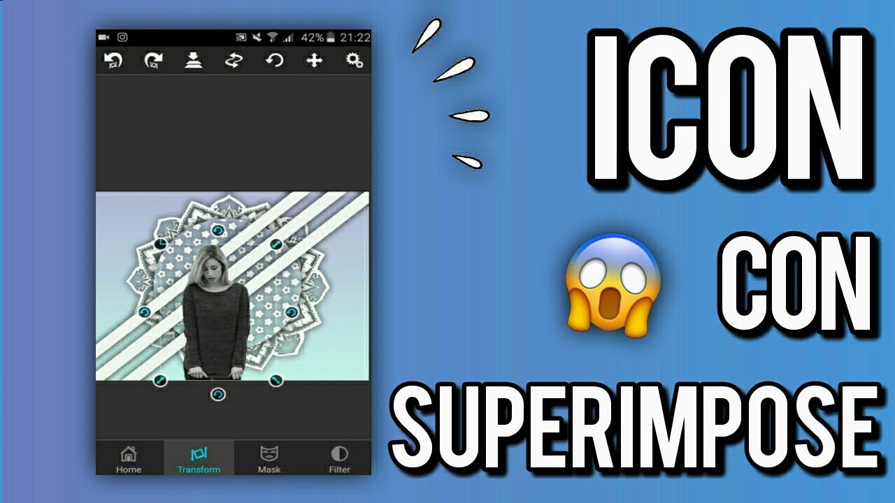 Como hacer un Icon con Superimpose #1 || Editing With RoR - YouTube