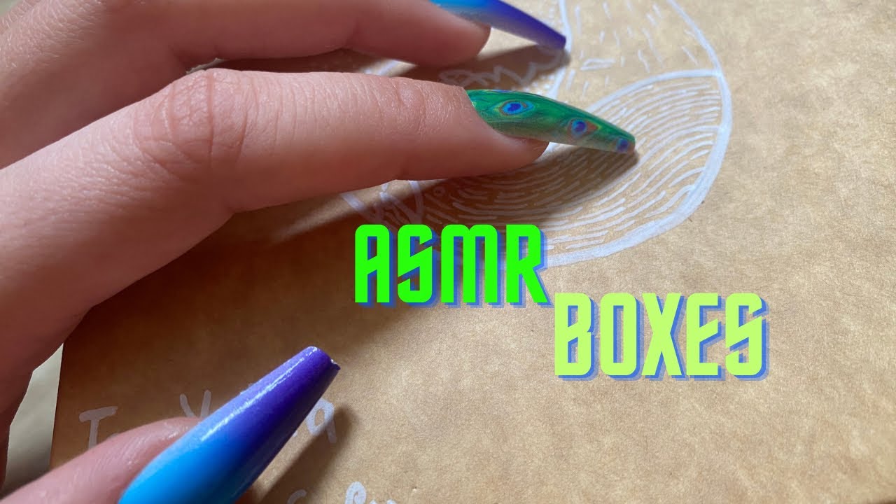 ASMR cardboard scratching, tapping and tracing | cardboard boxes sounds - YouTube