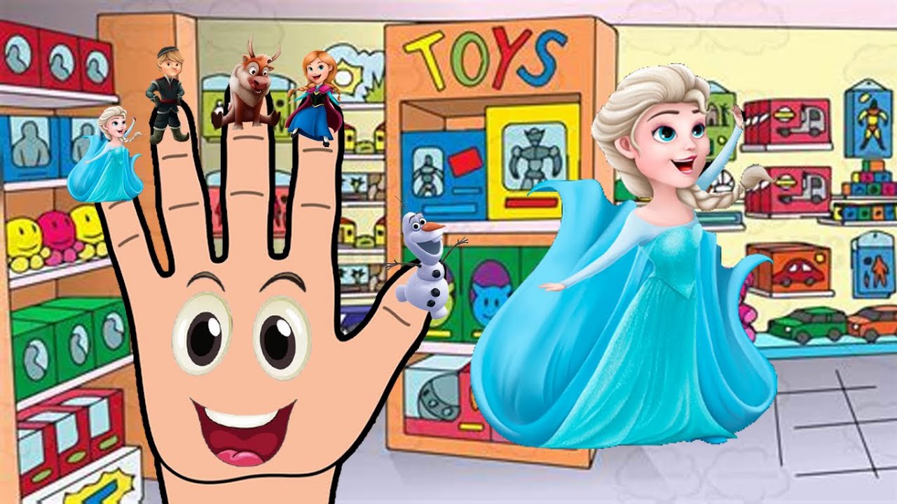Frozen Elsa Finger Family Nursery Rhyme Sing-Along For Kids - YouTube