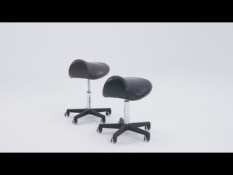 Master Massage Ergonomic Swivel Saddle Stool, Posture Chair with a Durable Pneumatic Hydraulic Lift