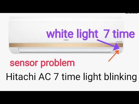 Hitachi split AC 7time blinking. - YouTube