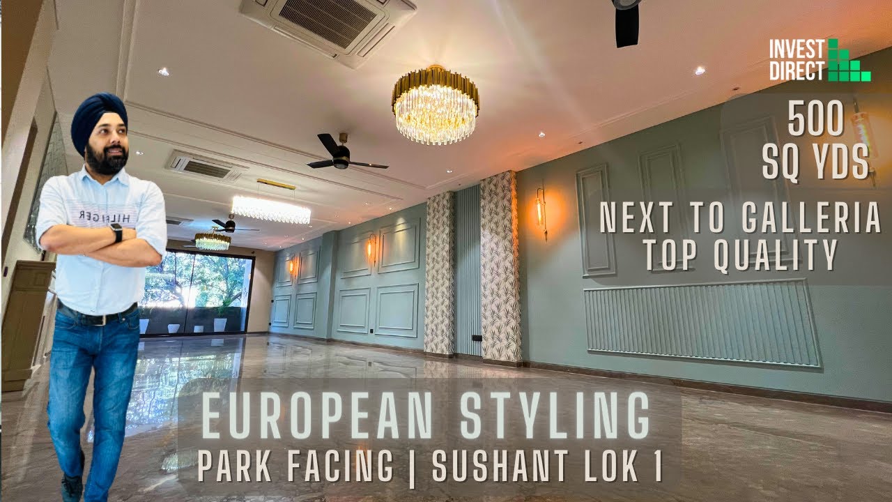 Luxurious European Style 4BHK Park-Facing Designer Builder Floor Tour ...