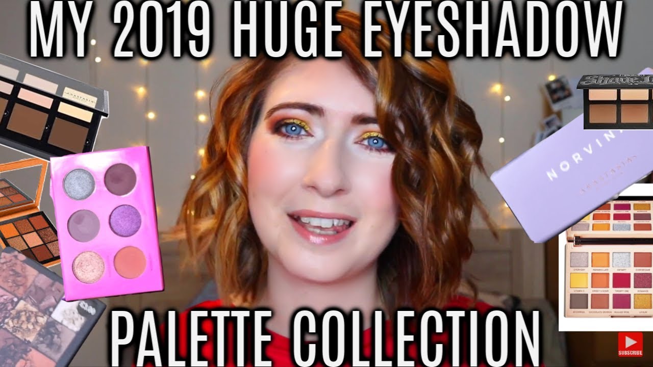 HUGE EYE SHADOW PALETTE COLLECTION (2019) - YouTube