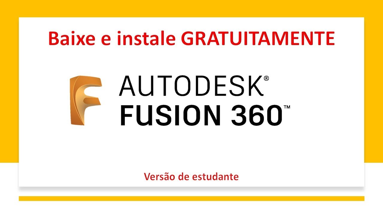 Baixando e instalando o Fusion 360 gratuitamente - YouTube