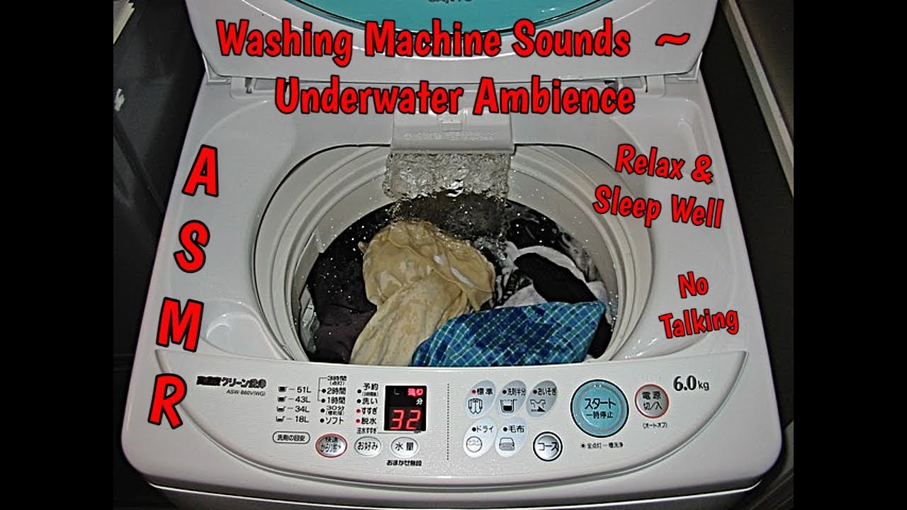 [ASMR] Washing Machine Sounds ~ Underwater Ambience | Relax |Sleep Well ...