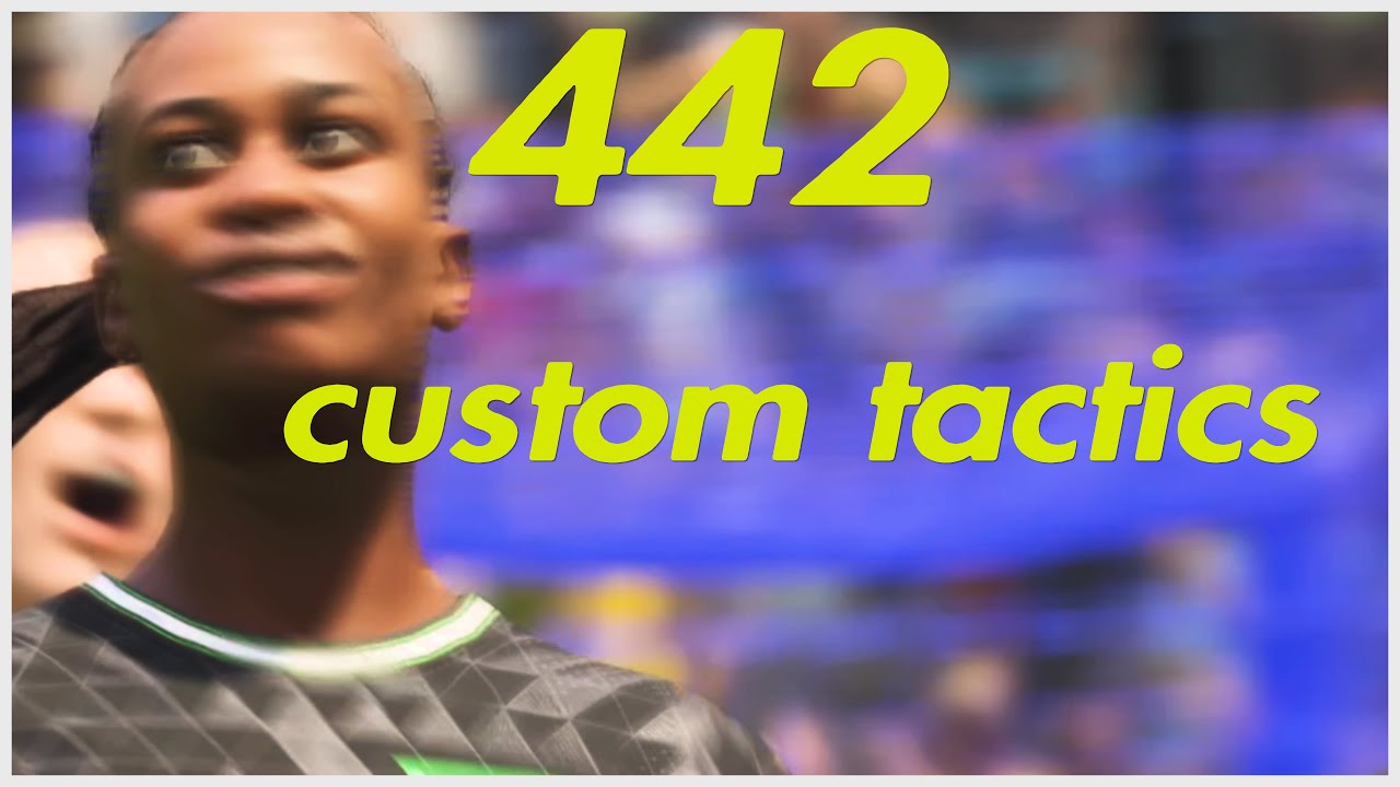 EA FC24 442 Custom Tactics Ultra Defence Instructions GamePlay - YouTube