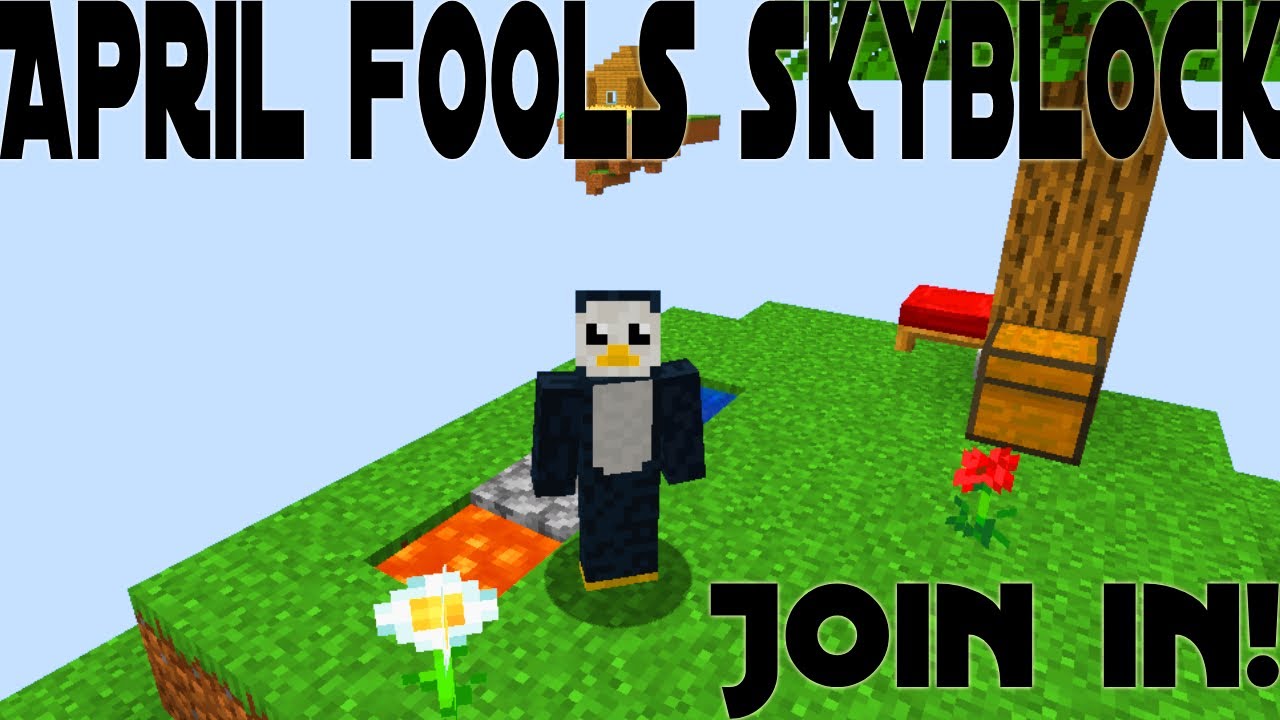 Multiplayer Minecraft April Fools Skyblock - YouTube