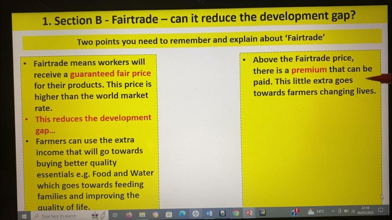 Fair trade - Reducing the development gap - YouTube