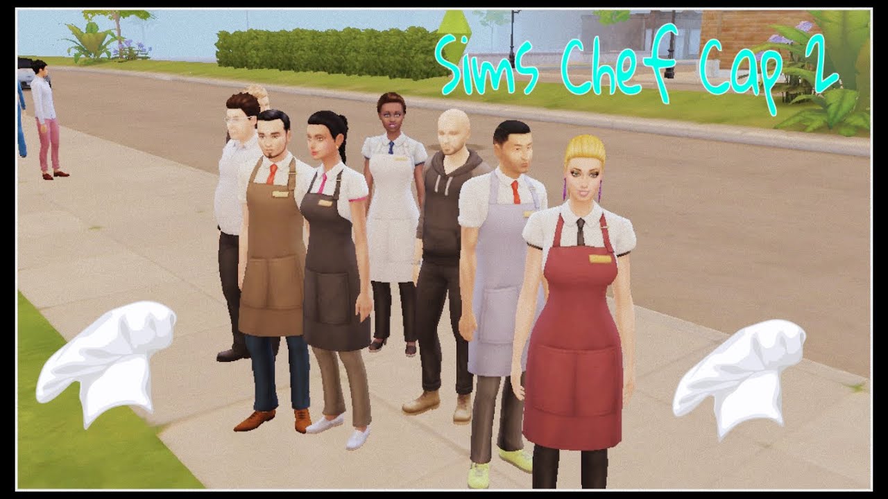 Sims4 Sims Chef cap 2 - YouTube