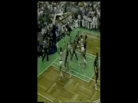 A.C. Green dunk over Larry Bird NBA 1987 Finals G5.Lakers Celtics