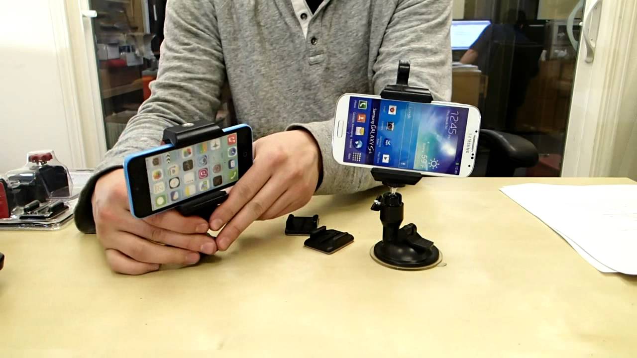 DIY smartphone dash cam mount easy and cheap - YouTube