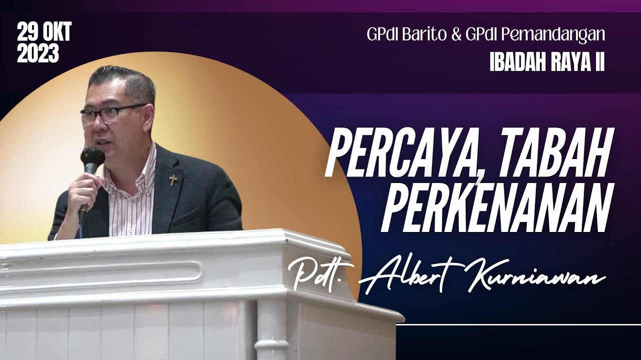 Ibadah Raya Gpdi Barito And Gpdi Pemandangan Minggu 29 Oktober 2023
