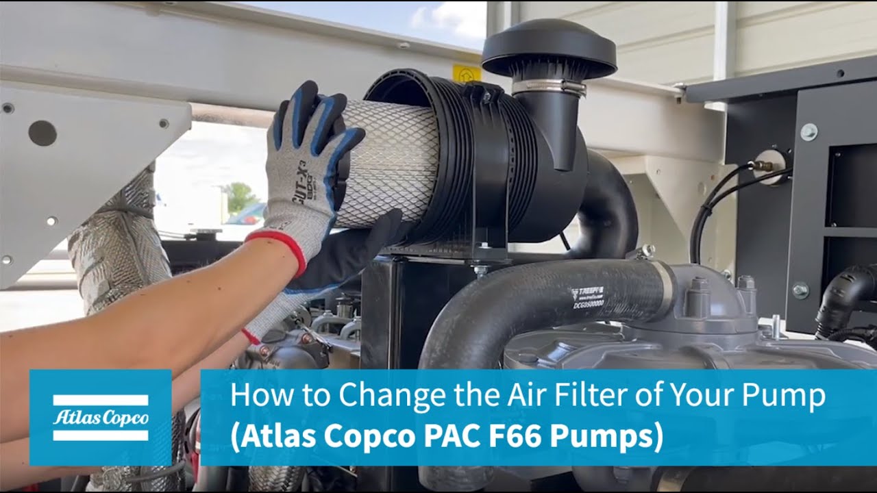 How to Change the Air Filter of Your Pump (Atlas Copco PAC F66 Pumps ...
