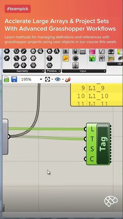 How To Work With Arrays & User Objects In Grasshopper #parametricdesign - YouTube