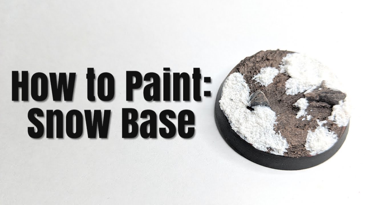 How to Paint: Snow Base - YouTube