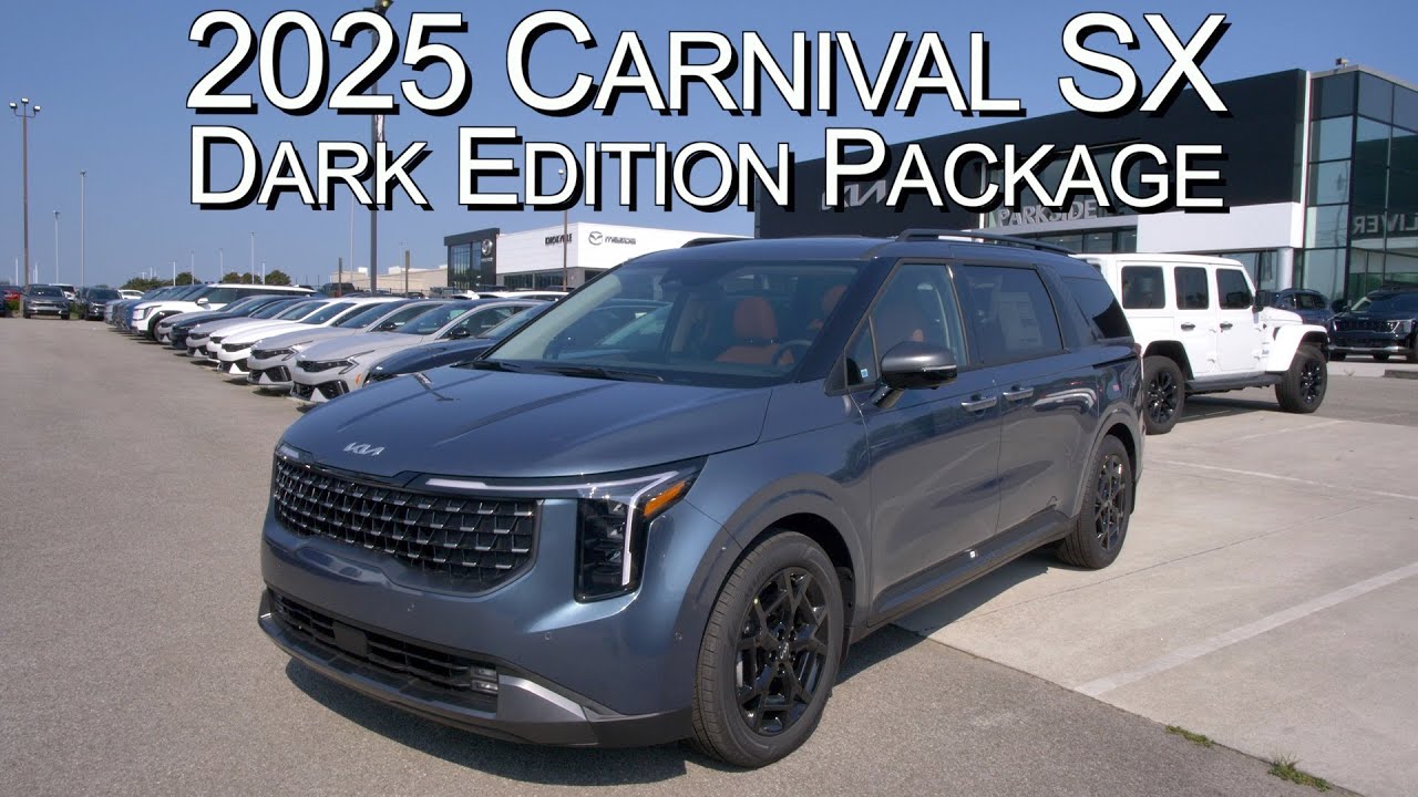 New Dark Edition 2025 Kia Carnival SX in Astra Blue at Parkside Kia ...