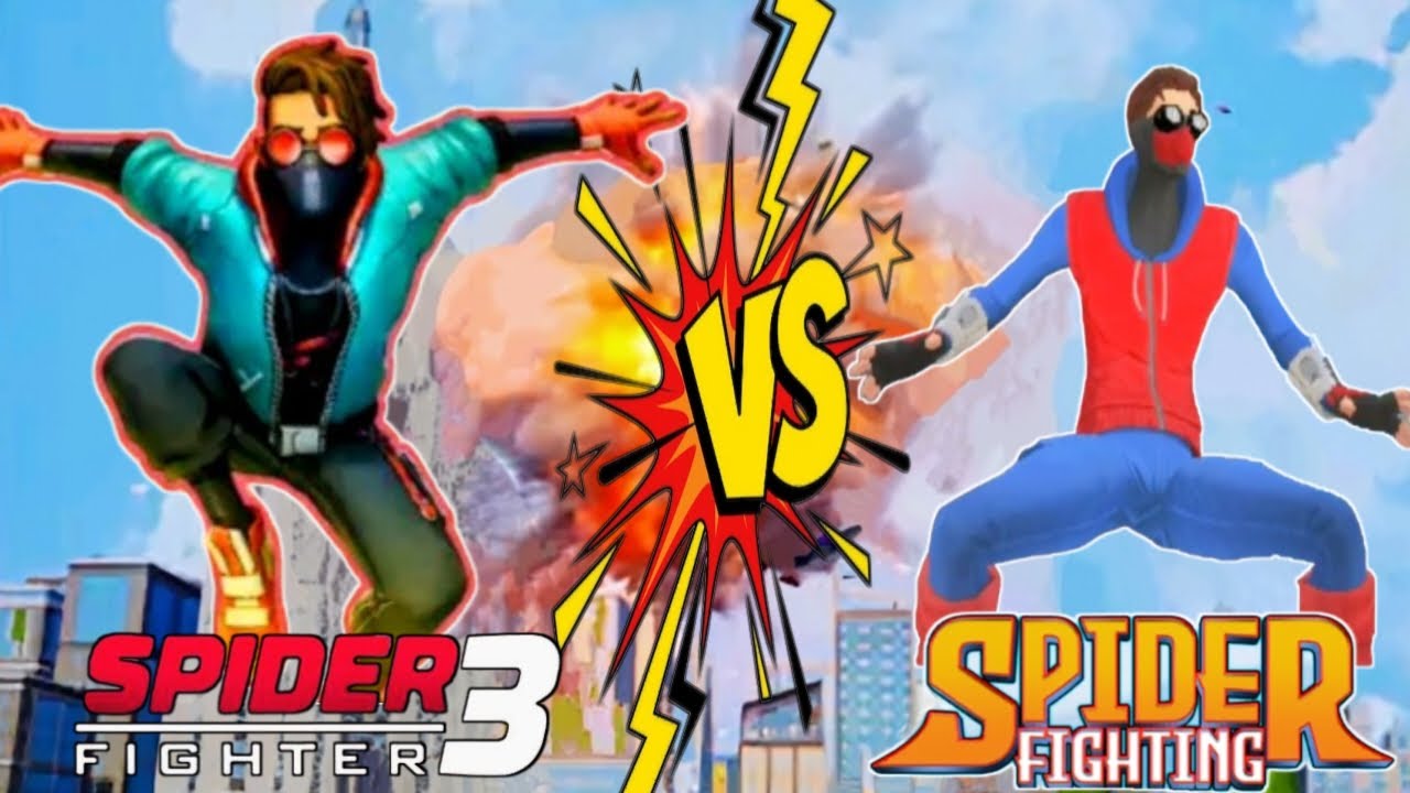 💥SPIDER FIGHTER 3 vs SPIDER FIGHTING: HERO GAME - Android/IOS Gameplay ...