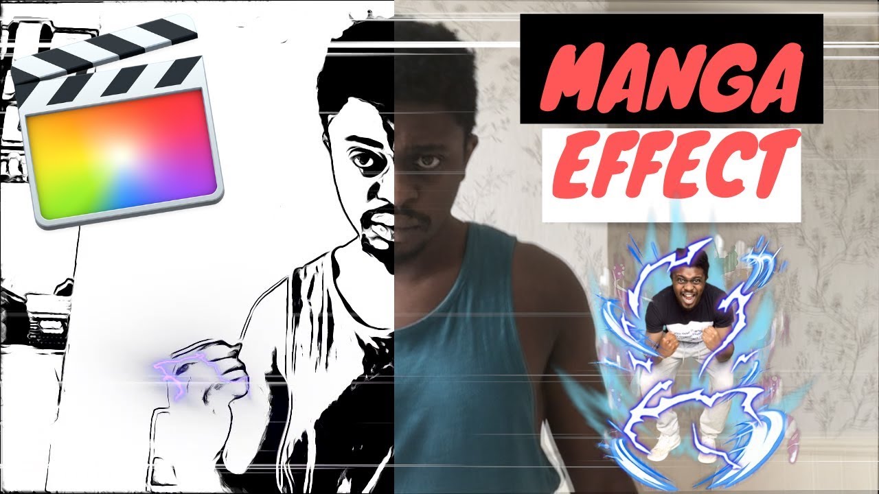 How to Create this Manga Anime Effect in Final Cut Pro X - YouTube