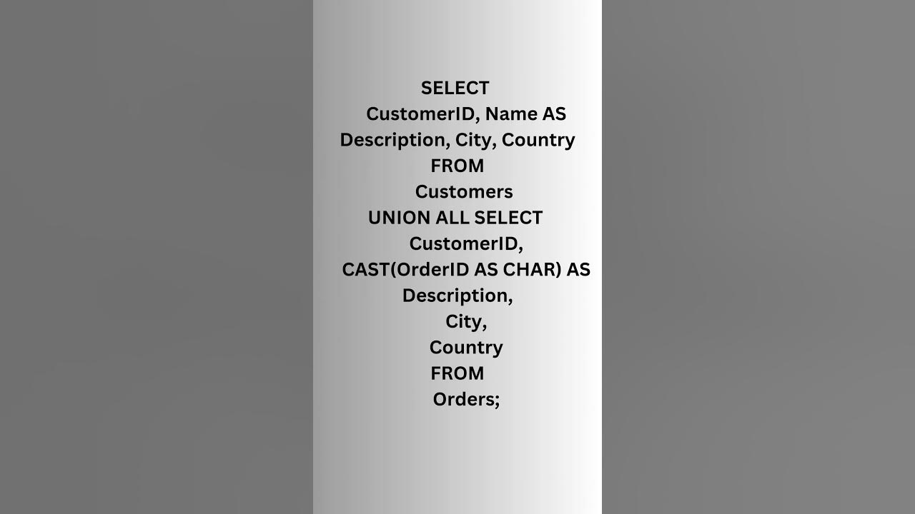 Combine_All_Columns_SQL_UnionAll - YouTube