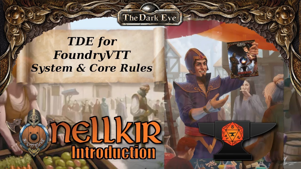 TDE for FoundryVTT - Introduction System & Core Rules - YouTube