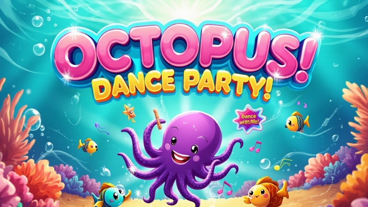 Octopus Dance Party | Fun Underwater Dance Song for Kids | Bubble Beats ...