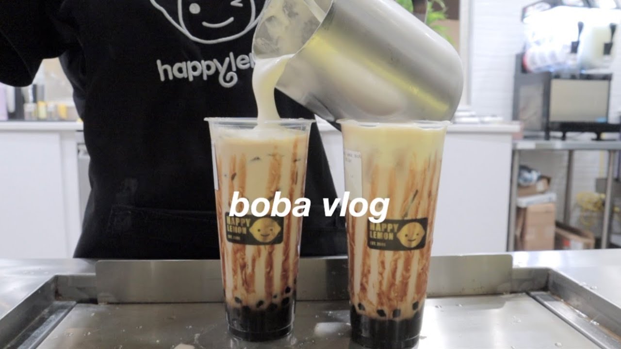 boba vlog | come work at a boba shop with me - YouTube