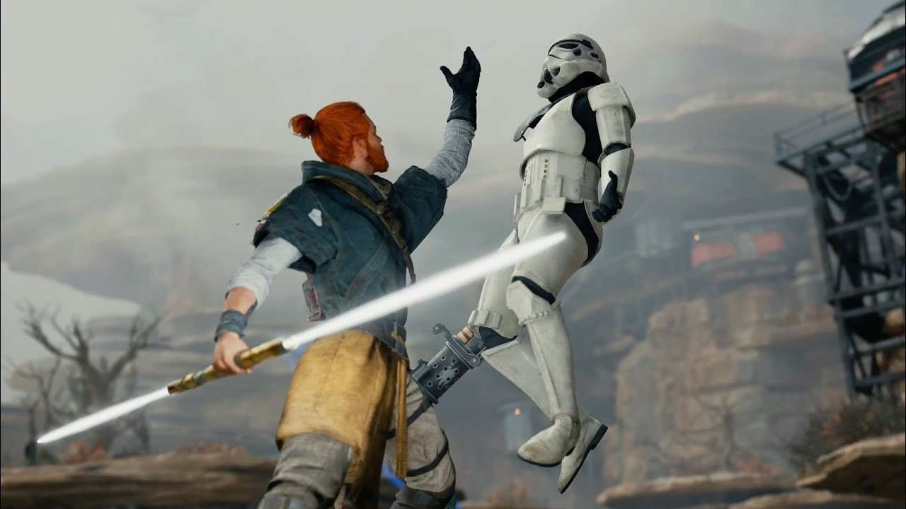 AGGRESSIVE Fast Paced LIGHTSABER Combat Vol 1 (4K) - Star Wars: Jedi ...