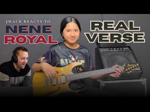 Nene Royal first reaction to Real Verse - original song - Insane guitar skills