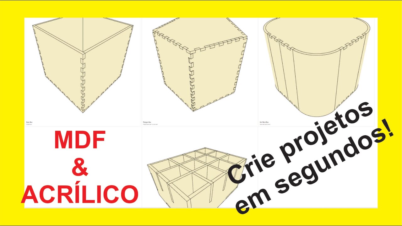 Criador de projetos automático MDF e acrílico - YouTube