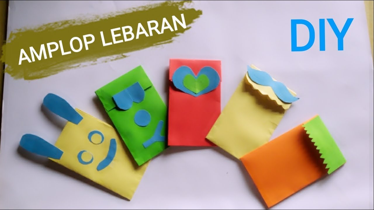 Membuat Amplop Lebaran Origami - YouTube