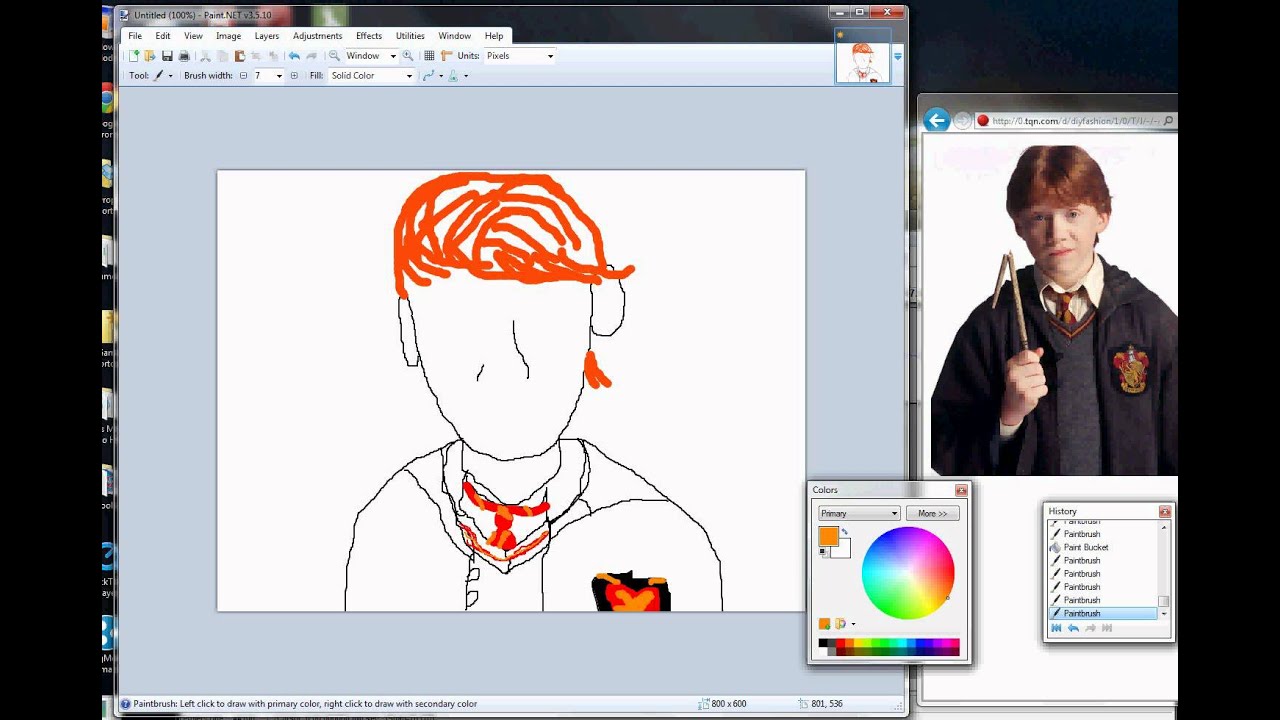 How to Draw Ron Weasley - YouTube