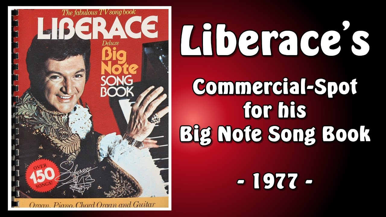 Liberace's Commercial-spot for his Big Note Song Book (1977) - YouTube