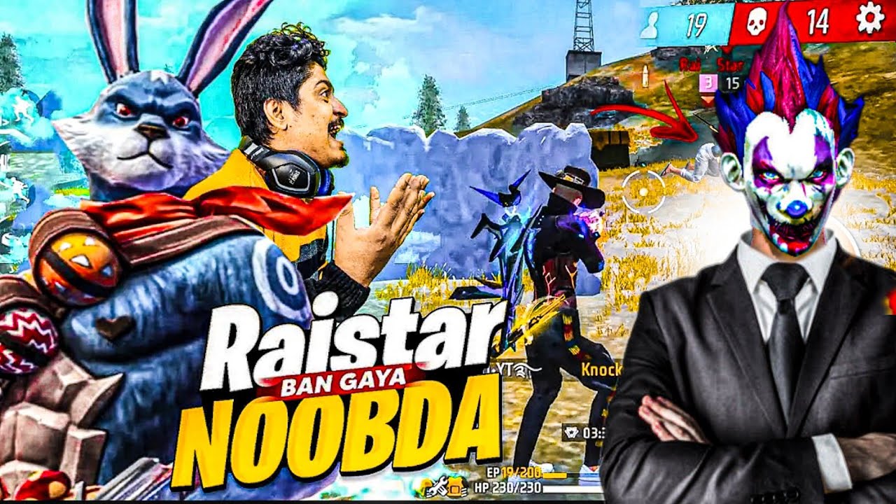 🔴OLD Raistar is finally back in BR RENKED Match gameplay || free fire ...