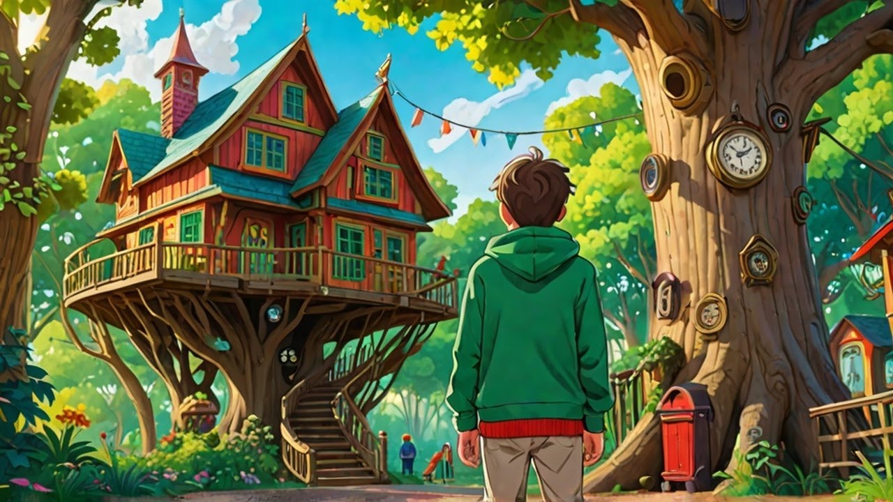 Bedtime Magic: Join Max in the Golden Treehouse Time-Travel - YouTube