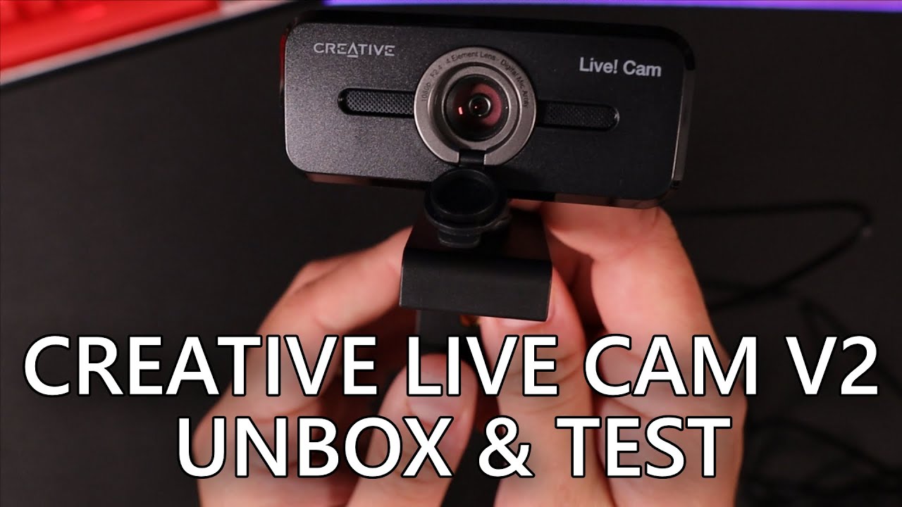 CREATIVE LIVE CAM V2 WEBCAM TEST AND FIRST IMPRESSION #CREATIVE - YouTube