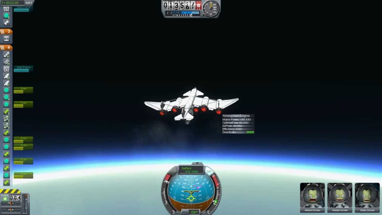 Kerbal Space Program - My first working aircraft (single stage rocket ...