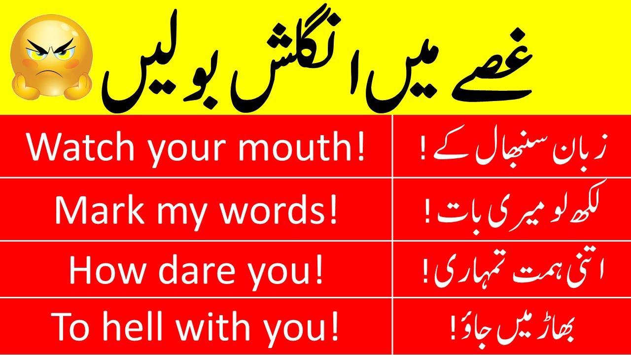 50 English Speaking Practice Sentences To Express Anger In Urdu 50-english-speaking-practice-sentences-to-express-anger-in-urdu