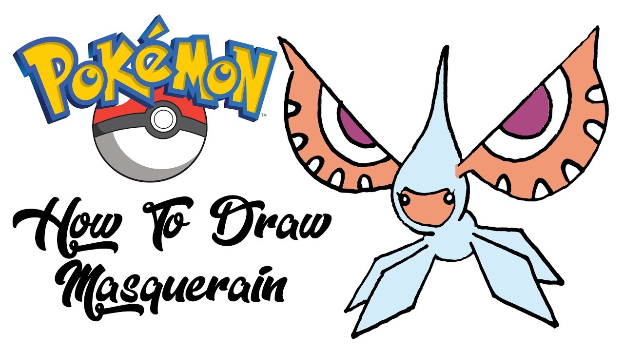 How To Draw Masquerain (POKEMON) - YouTube