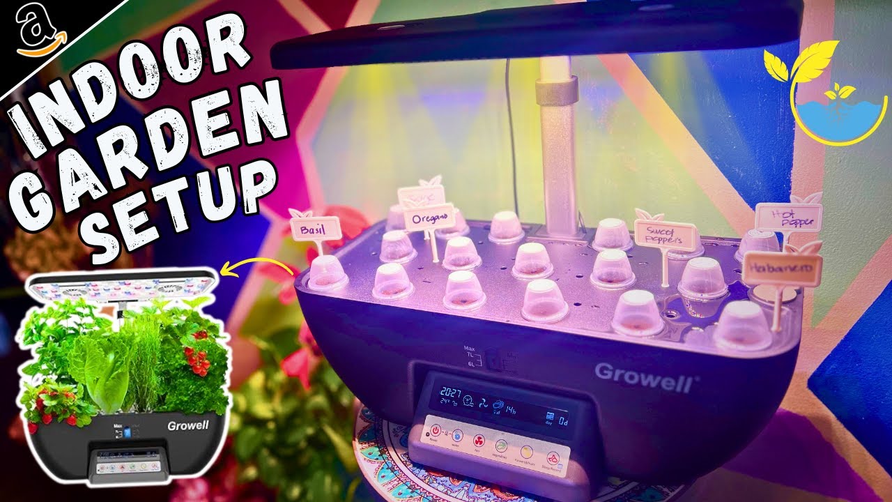 Hydroponics Growing System Kit Indoor Garden - Setup/Review - YouTube