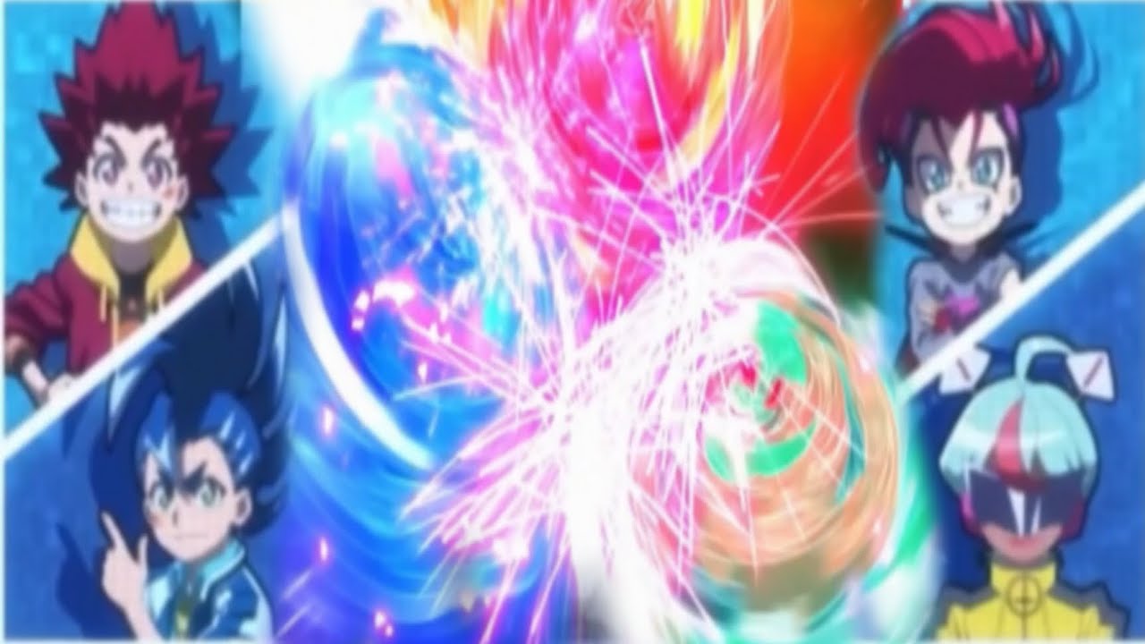 TWIN STRIKE!| Hyuga and Hikaru vs Quadra and Bel| 13 Episode| Beyblade ...