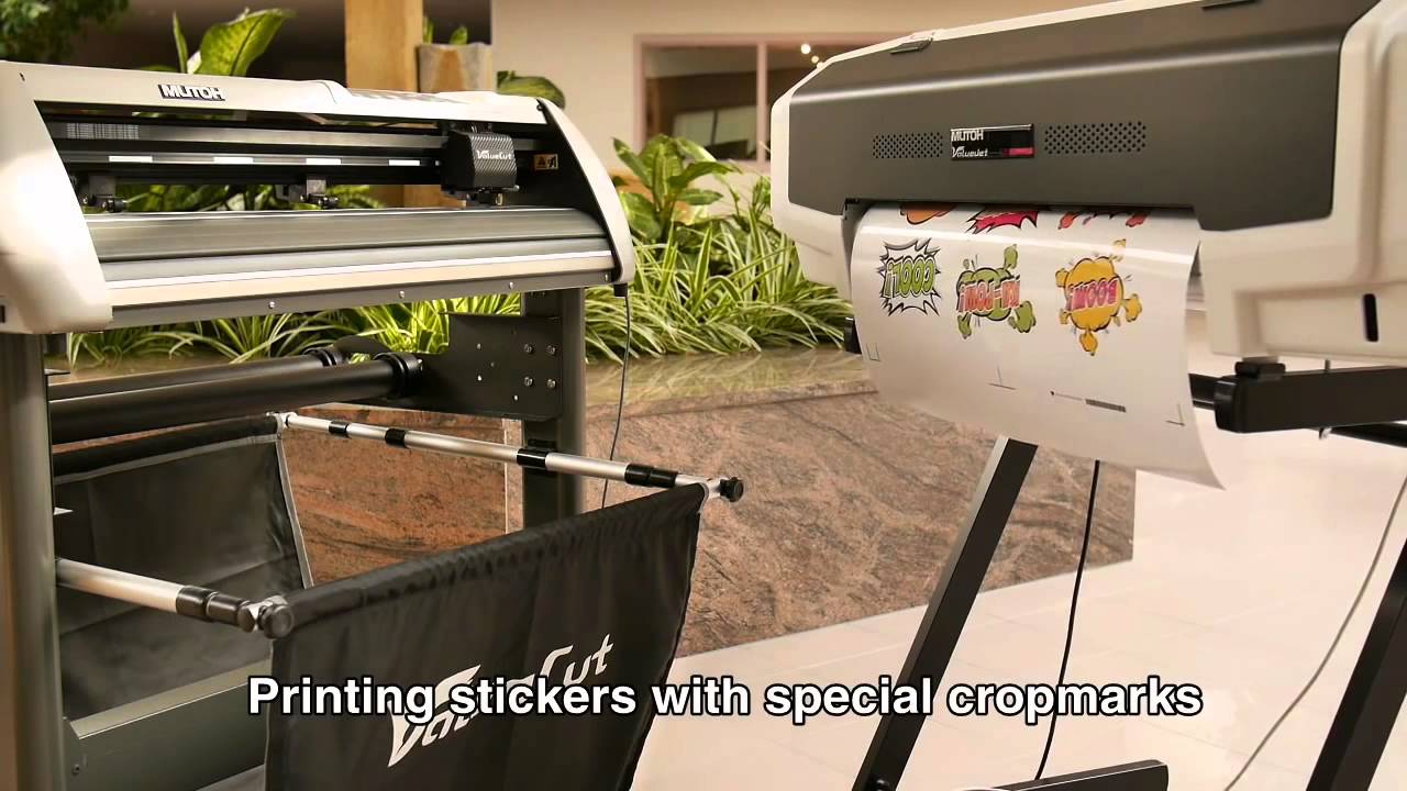 Mutoh's Valuecut 600 sign cutter and the Valuejet 628 printer - the perfect combo! - YouTube