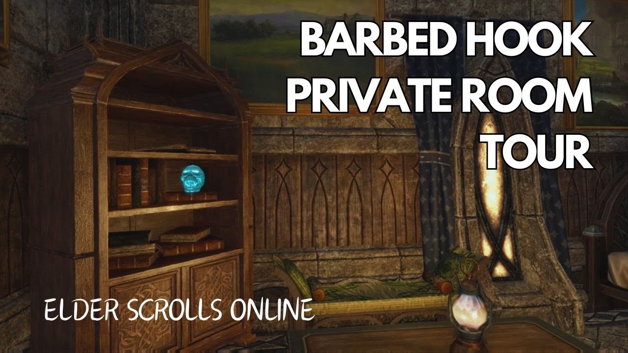 Elder Scrolls Online Home Tour - Barbed Hook Private Room - YouTube