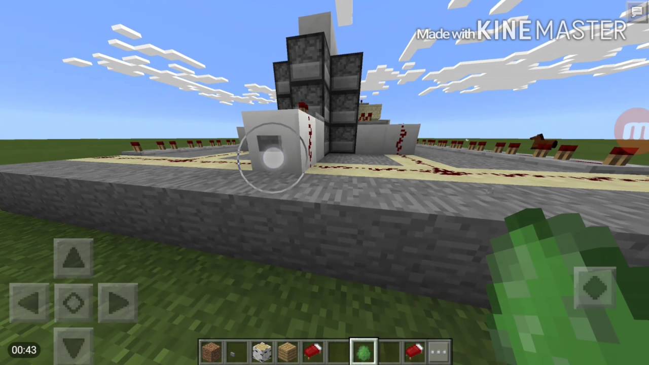 Testing a Tnt artillery cannon|Minecraft P.E - YouTube