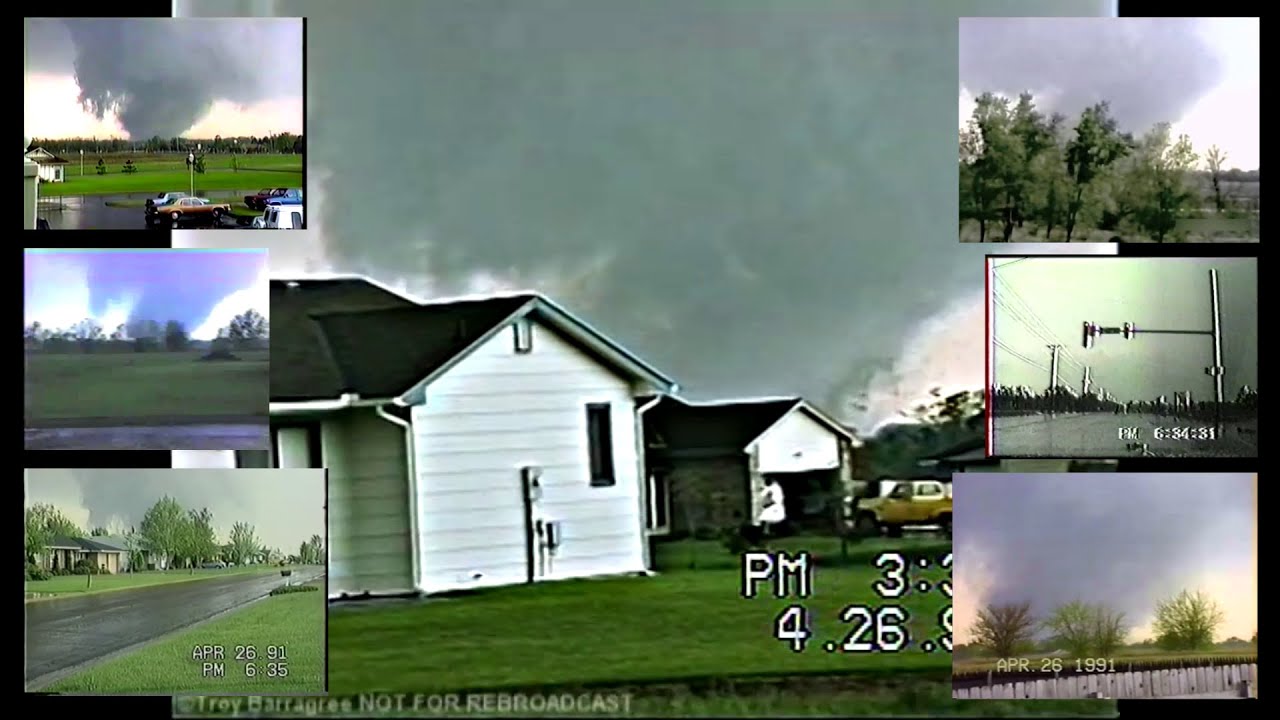 The First Widely Video Recorded Tornado (Wichita-Andover, Kansas 4/26 ...