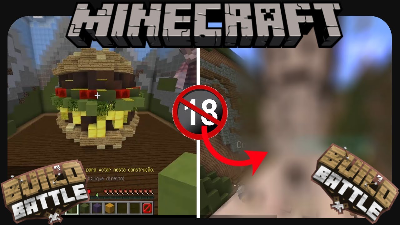 OS CARAS APELANDO PRA CONSTRUÇÕES FORA DO TEMA +18 || Minecraft Build ...