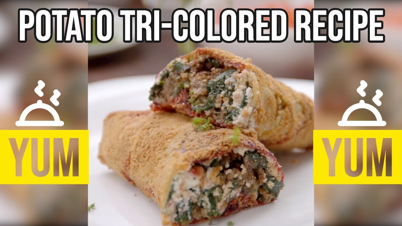 Potato Tri-Colored Recipe - YouTube