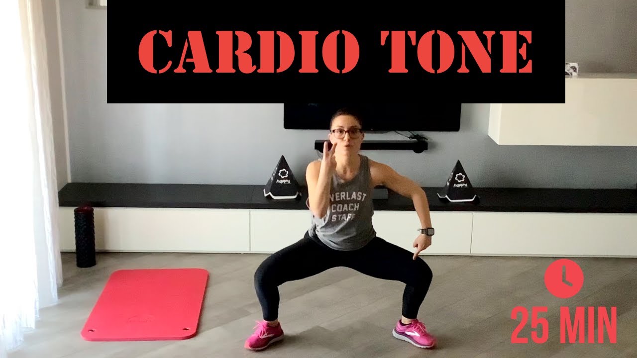 CARDIO TONE Gambe & Addominali | 25 min - YouTube