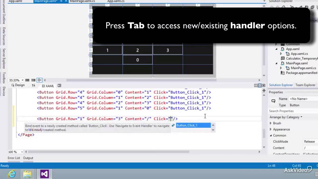 Windows 8 App Dev 103: Dev Basics: Building A Simple App - 11. Adding ...